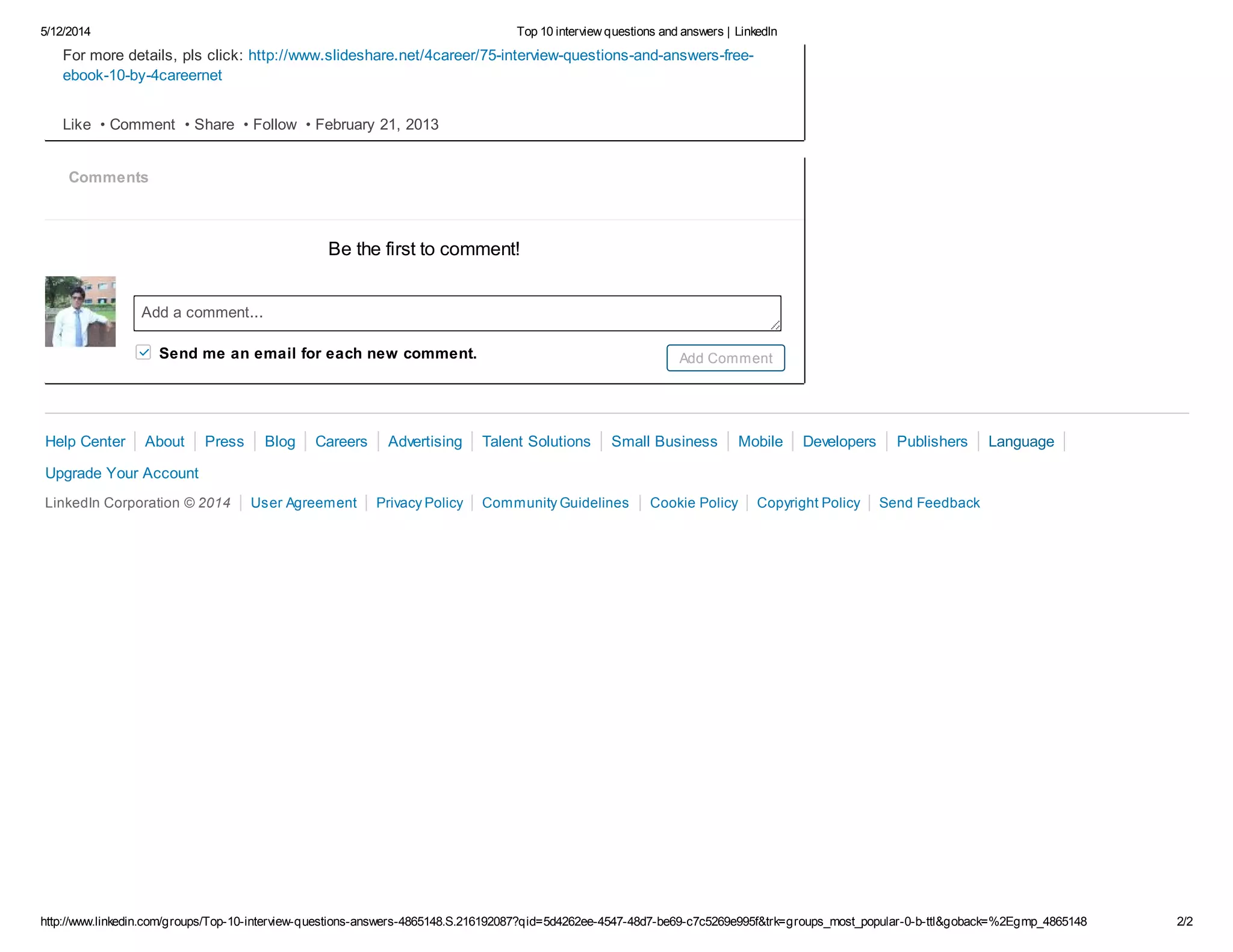 Top 10 interview questions and answers linked in | PDF | Social Networking | Internet