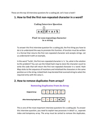 Top 10 Interview Questions for Coding Job.docx