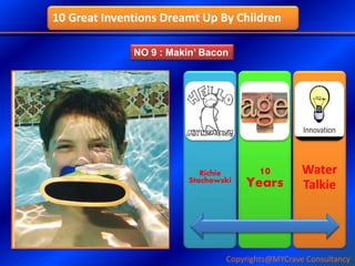 Innovation : Top 10 Innovations by teenagers. | PPTX