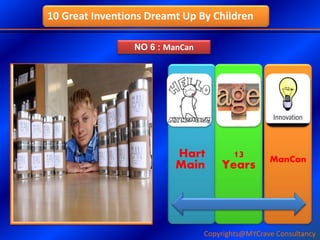 Innovation : Top 10 Innovations by teenagers. | PPTX