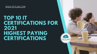 Top 10 it certifications for 2021 highest paying certifications | PPT