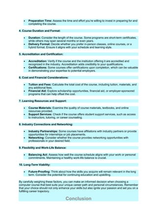 Top 10 IT courses | PDF