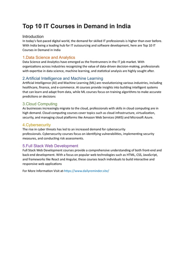 Top 10 IT Courses in Demand in India.pdf