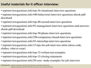 Top 10 it officer interview questions and answers | PPTX