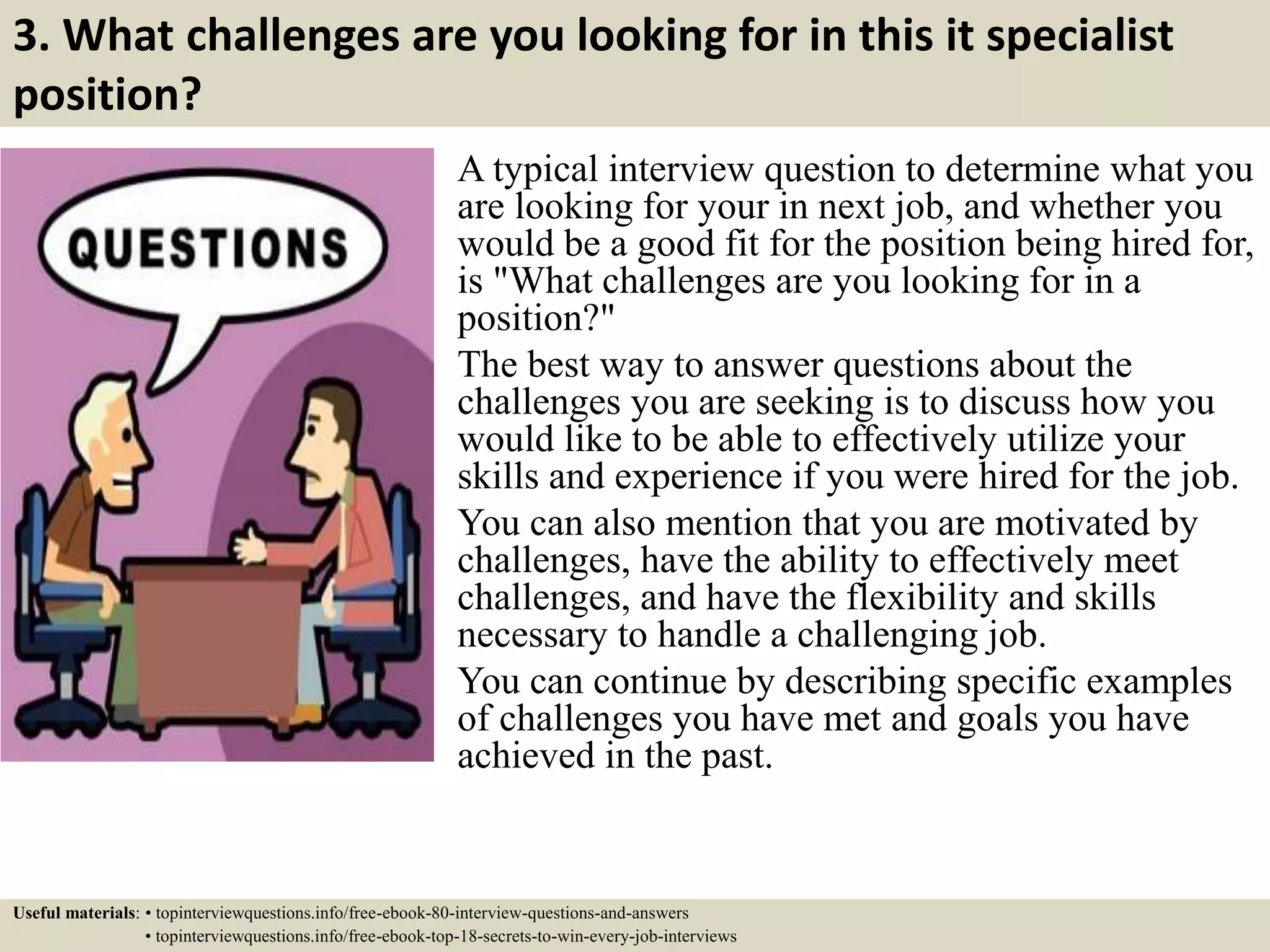 Top 10 it specialist interview questions and answers | PPTX | Resume ...