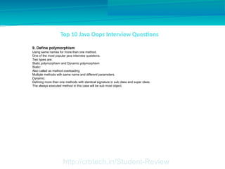 Top 10 java_oops_interview_questions | PPT