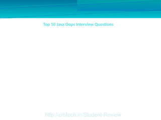 Top 10 java_oops_interview_questions | PPT