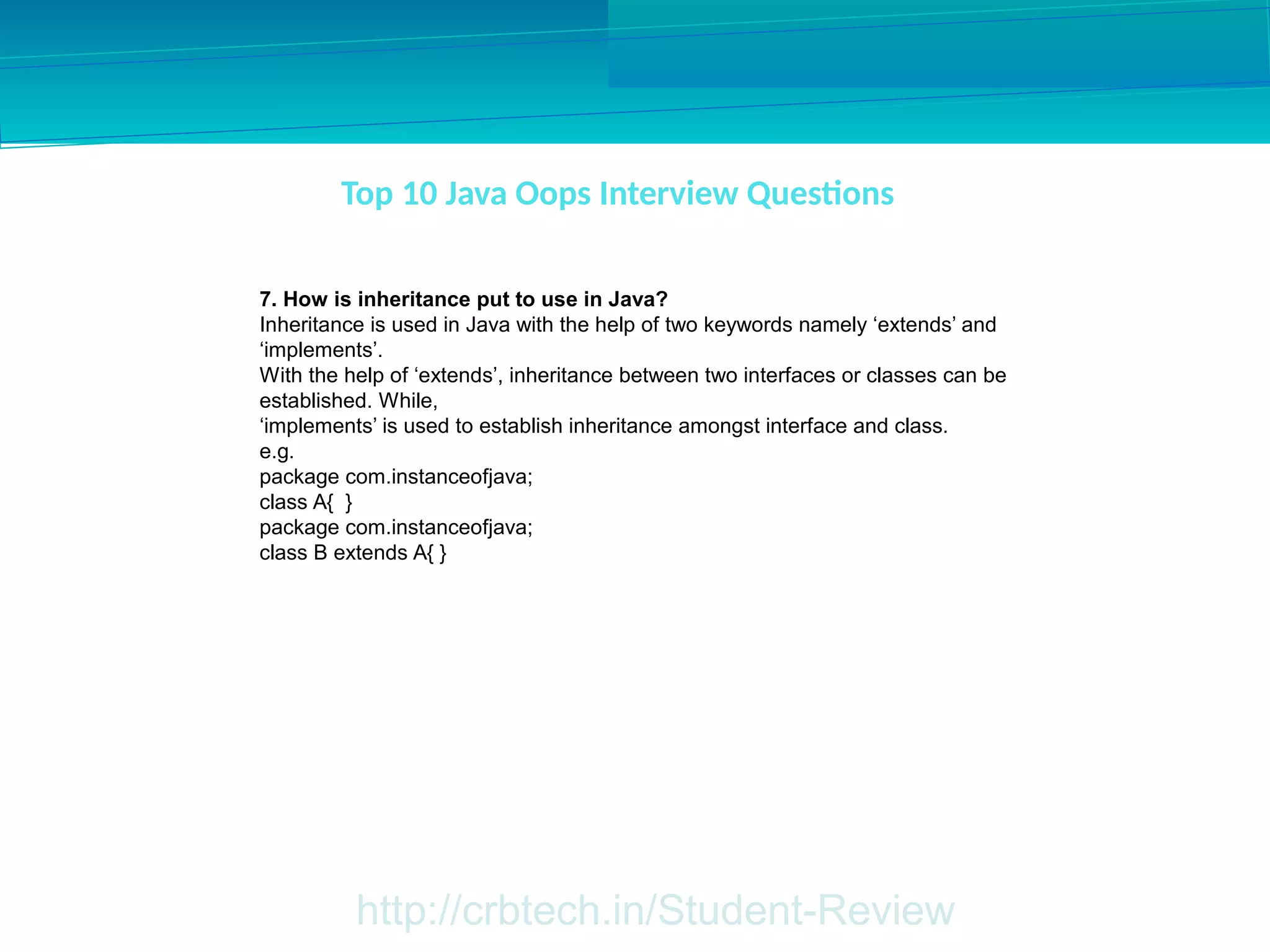 Top 10 java_oops_interview_questions | PPT