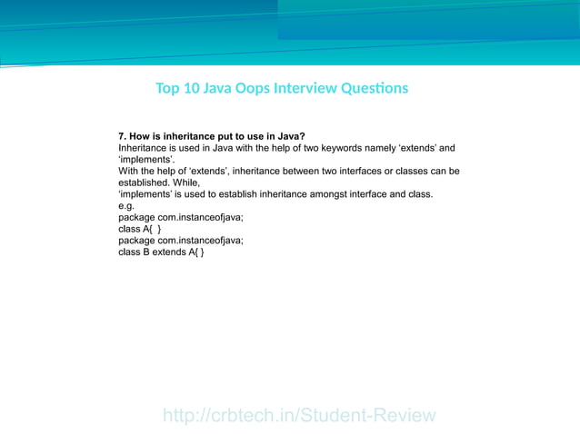 Top 10 java_oops_interview_questions | PPT