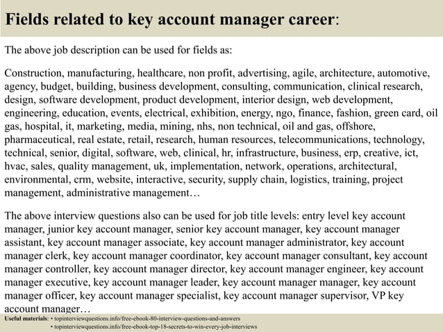 Top 10 key Account Manager Interview Questions And Answers PPT top-10-key-account-manager-interview-questions-and-answers-ppt