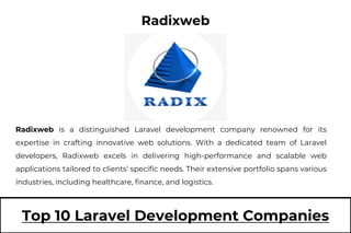 Top 10 Laravel Development Companies - ☎ +1 9177322215 | PDF