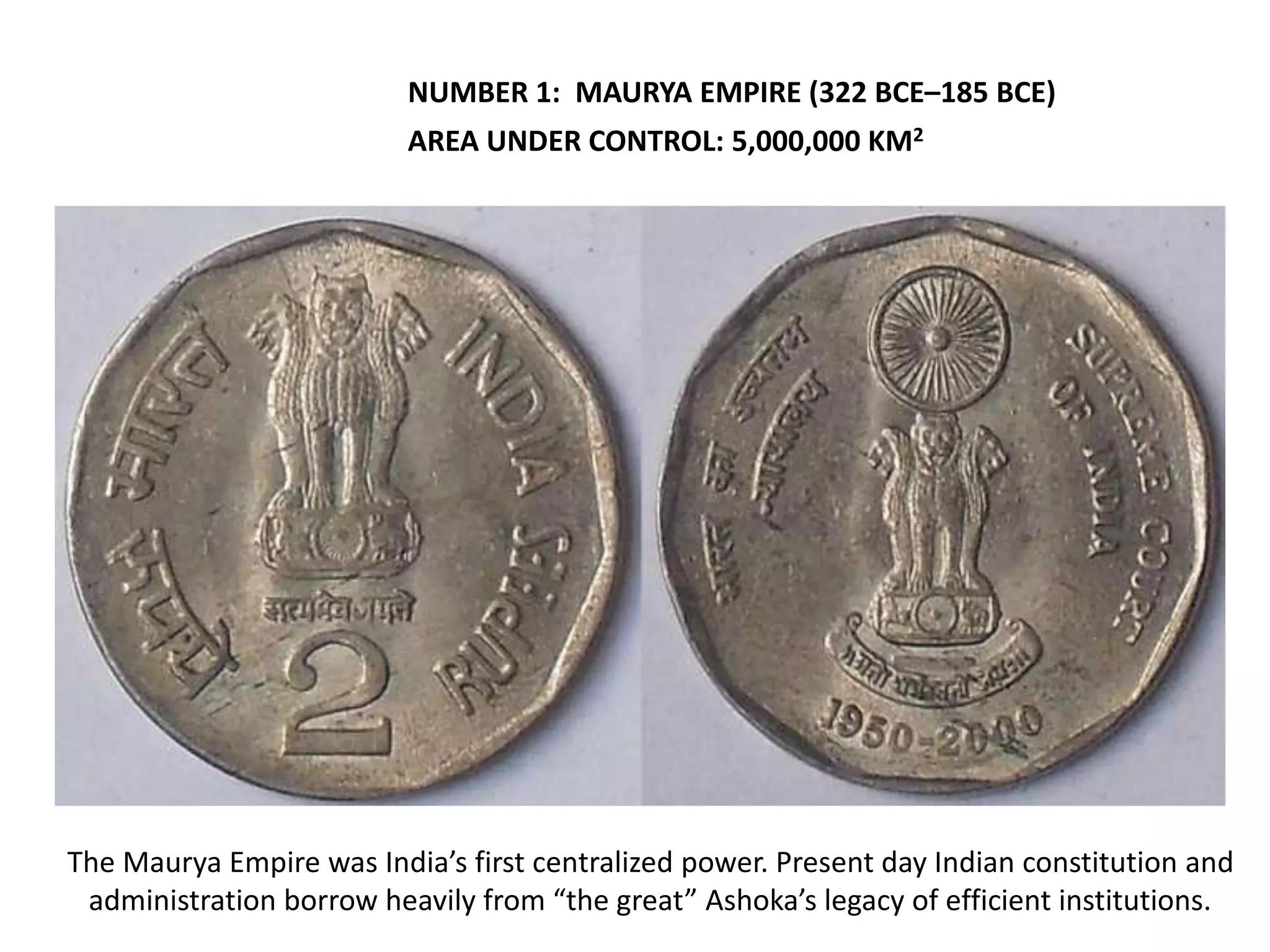 Top 10 largest empires of india | PPTX