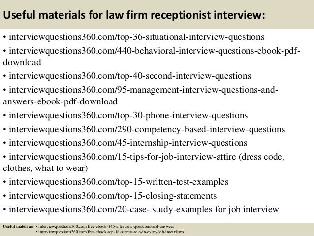 Top 10 law Firm Receptionist Interview Questions And Answers top-10-law-firm-receptionist-interview-questions-and-answers