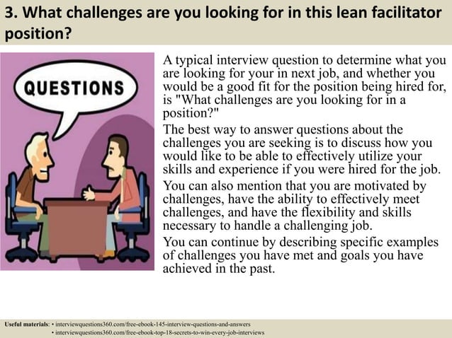 Top 10 lean facilitator interview questions and answers | PPTX | Resume ...