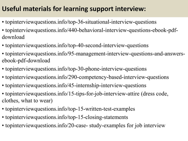 Top 10 Learning Support Interview Questions And Answers top-10-learning-support-interview-questions-and-answers
