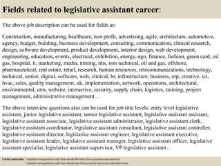 Top 10 legislative assistant interview questions and answers | PPTX