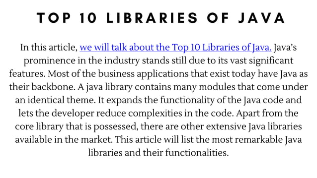 Top 10 Libraries of Java.pptx