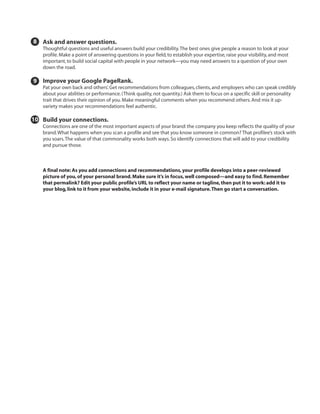 Top 10 linkedin profile tips | PDF