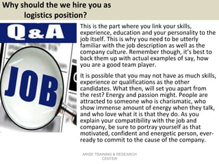 Top 10 logistics interview questions and answers arise roby | PPT