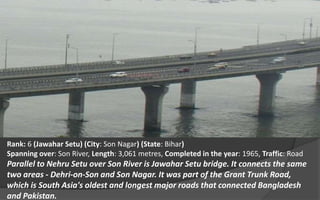 Top 10 longest bridges in india | PPTX