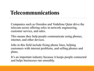 top 10 lucrative industries to consider working in Qatar.pptx