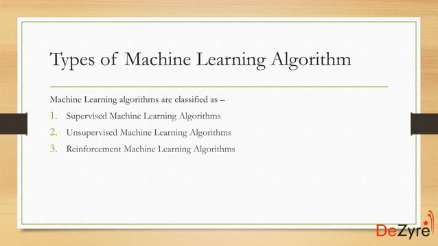 Machine Learning Algorithms | PPTX | Artificial Intelligence ...