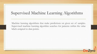 Machine Learning Algorithms | PPTX