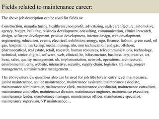 Top 10 maintenance interview questions and answers | PPTX