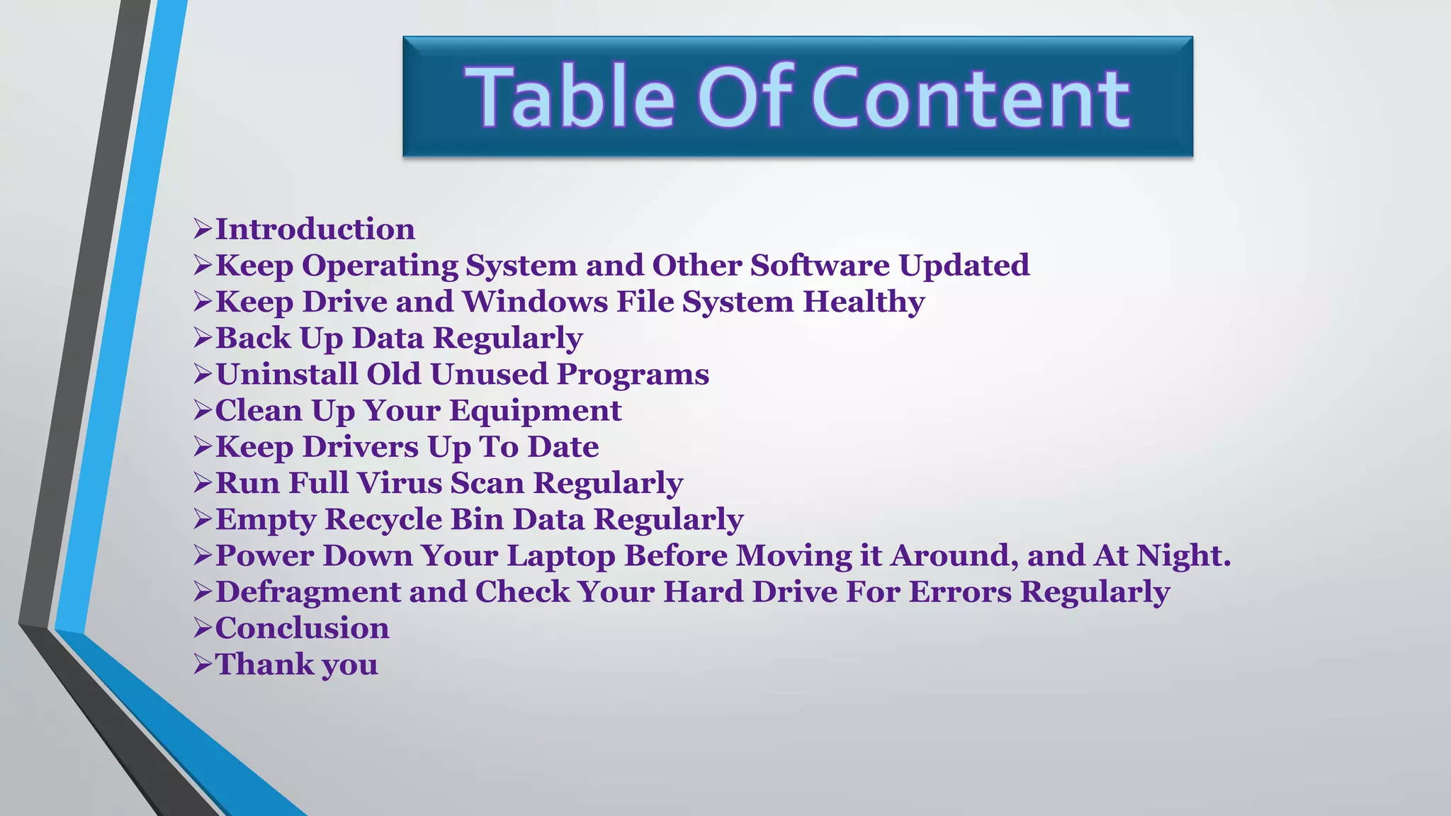 Top 10 PC Maintenance Tasks That You Need To Remember | PPTX ...