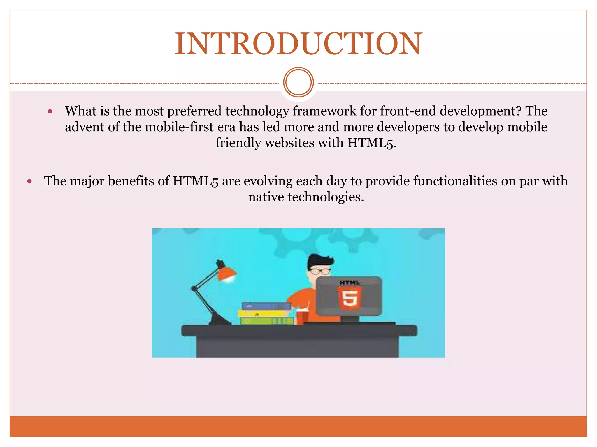 Top 10 major benefits of html 5 | PPTX | Web Design and HTML | Internet