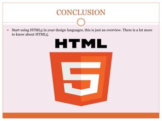 Top 10 major benefits of html 5 | PPTX | Web Design and HTML | Internet