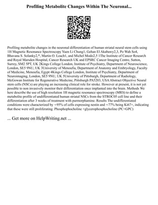 Top 10 Majors At Baruch College - OneClass Blog | PDF