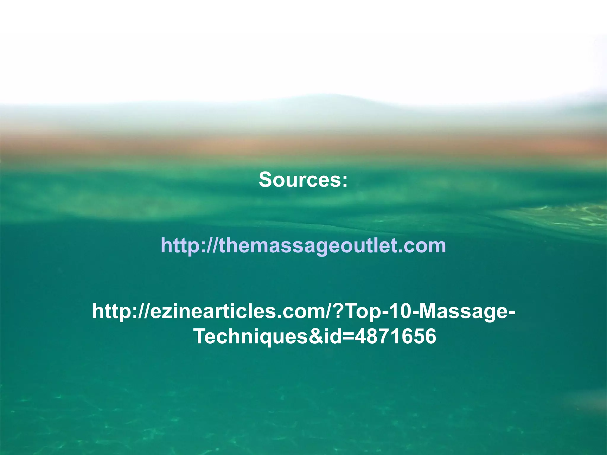 Top 10 massage techniques | PPT