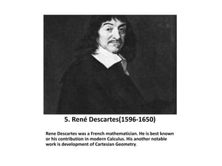 Top 10 Mathematician in History | PDF