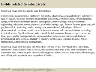 Top 10 mba cover letter tips | PPT
