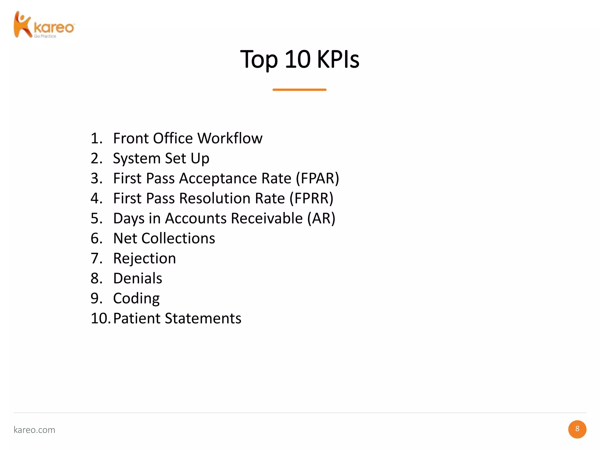 Top 10 Medical Billing KPIs That Show You Where You’re Losing Money | PPTX