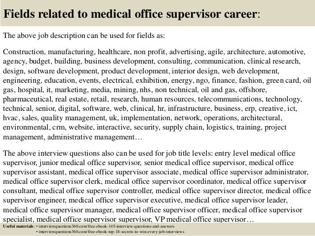 Top 10 medical Office Supervisor Interview Questions And Answers top-10-medical-office-supervisor-interview-questions-and-answers