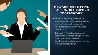 Top 10 Mistakes Leaders Make - Summary of the Book by Hans Finzel | PPTX