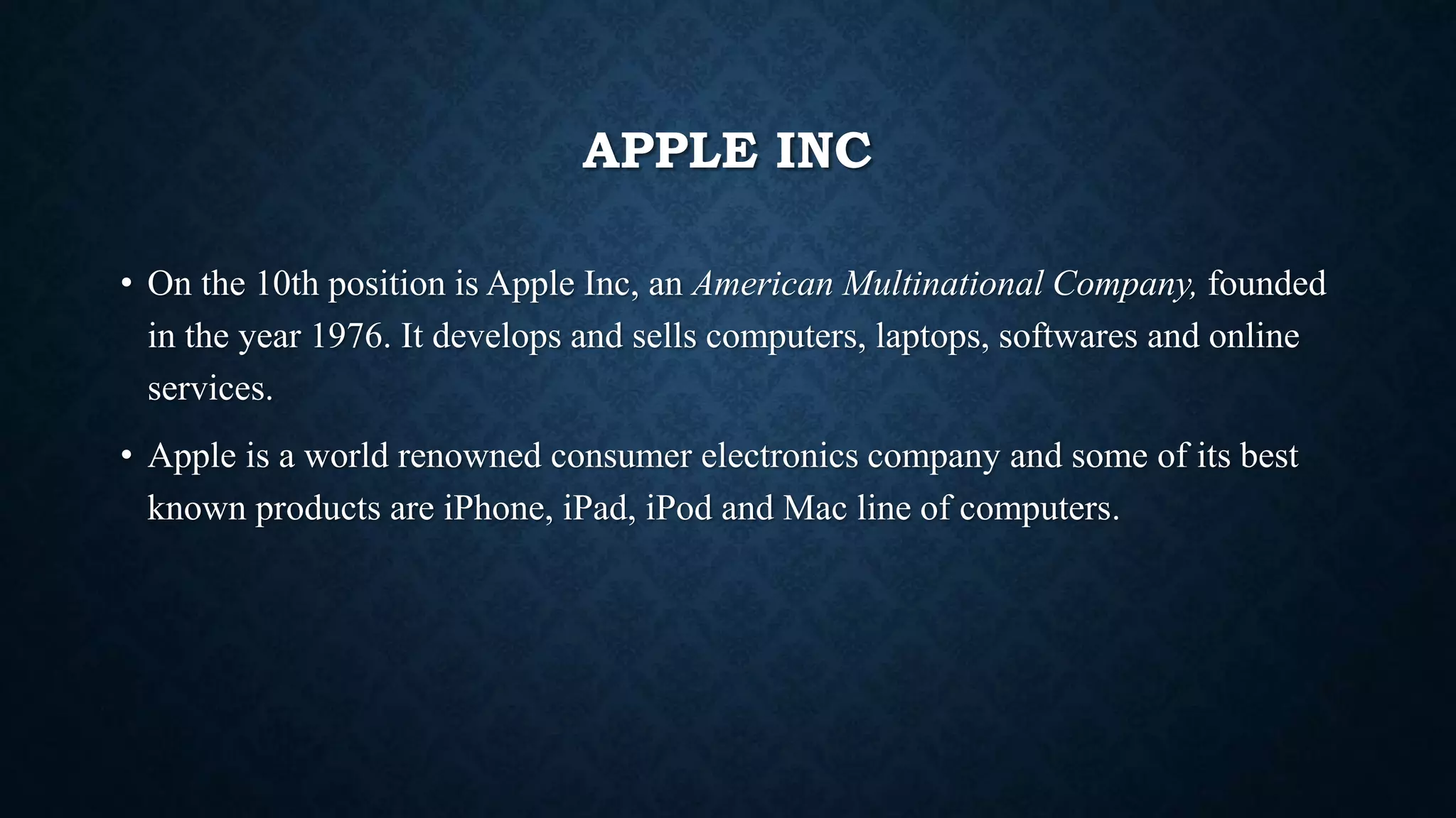 Top 10 multinational companies in india | PPTX