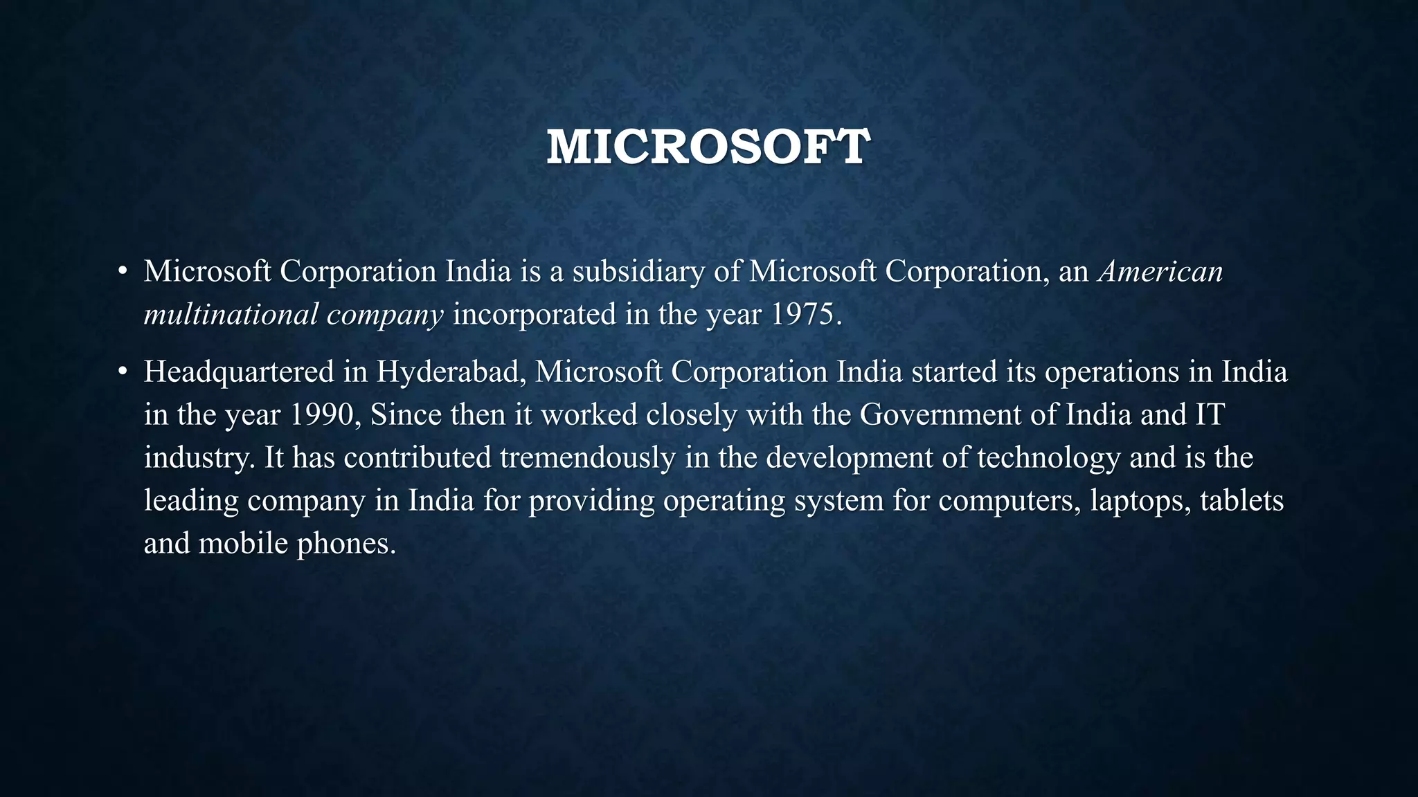 Top 10 multinational companies in india | PPTX