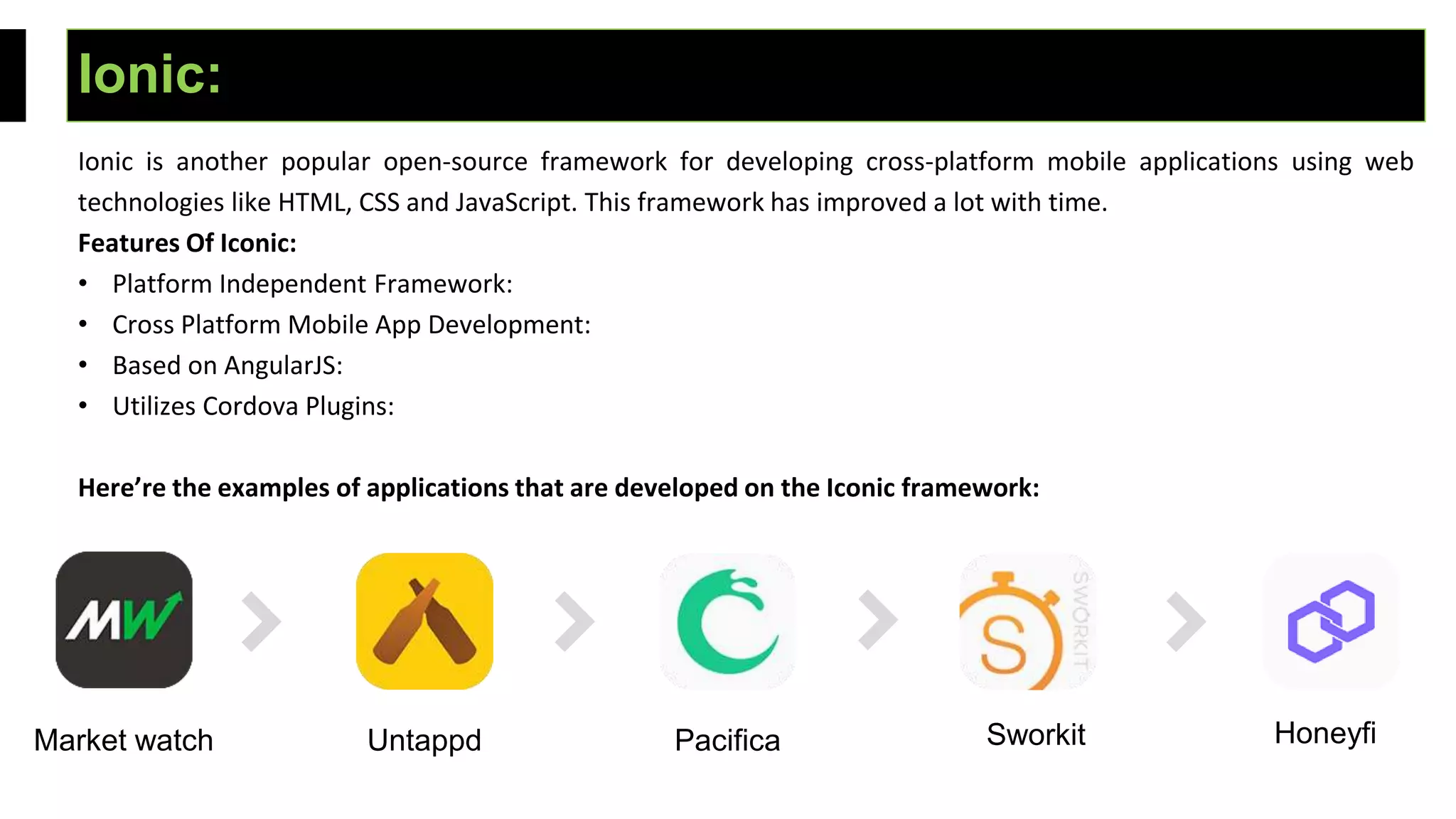 Best Interactive guide on Top 10 Mobile App Development Frameworks | PPT