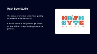 Top 10 Mobile Game Development Company India List.pptx