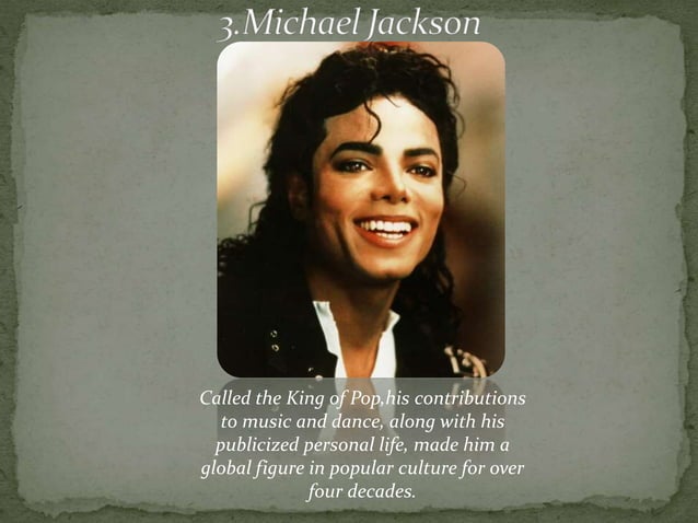 Top 10 most famous people | PPT