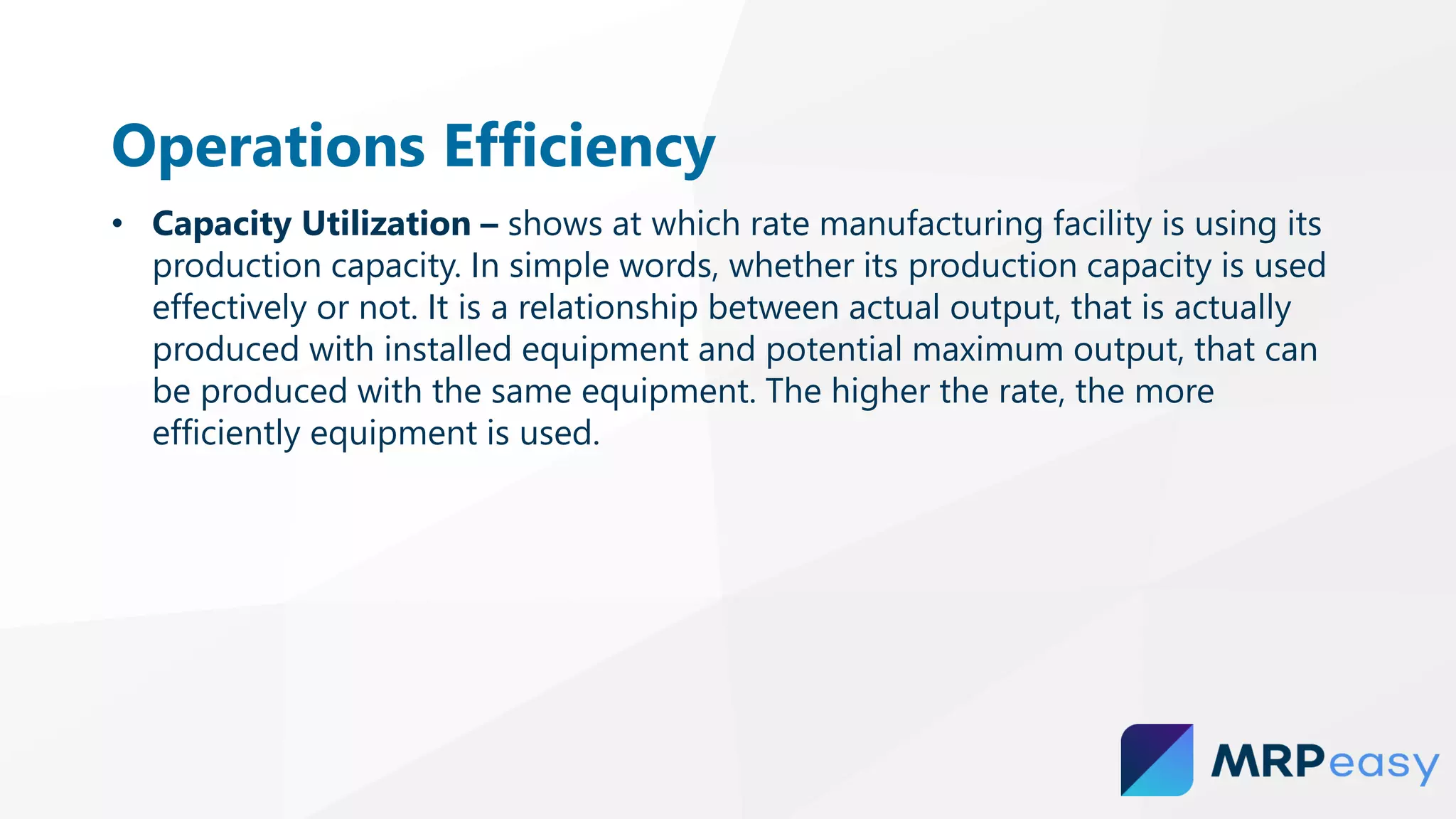 Top 10 most important manufacturing performance indicators in 2019 | PDF