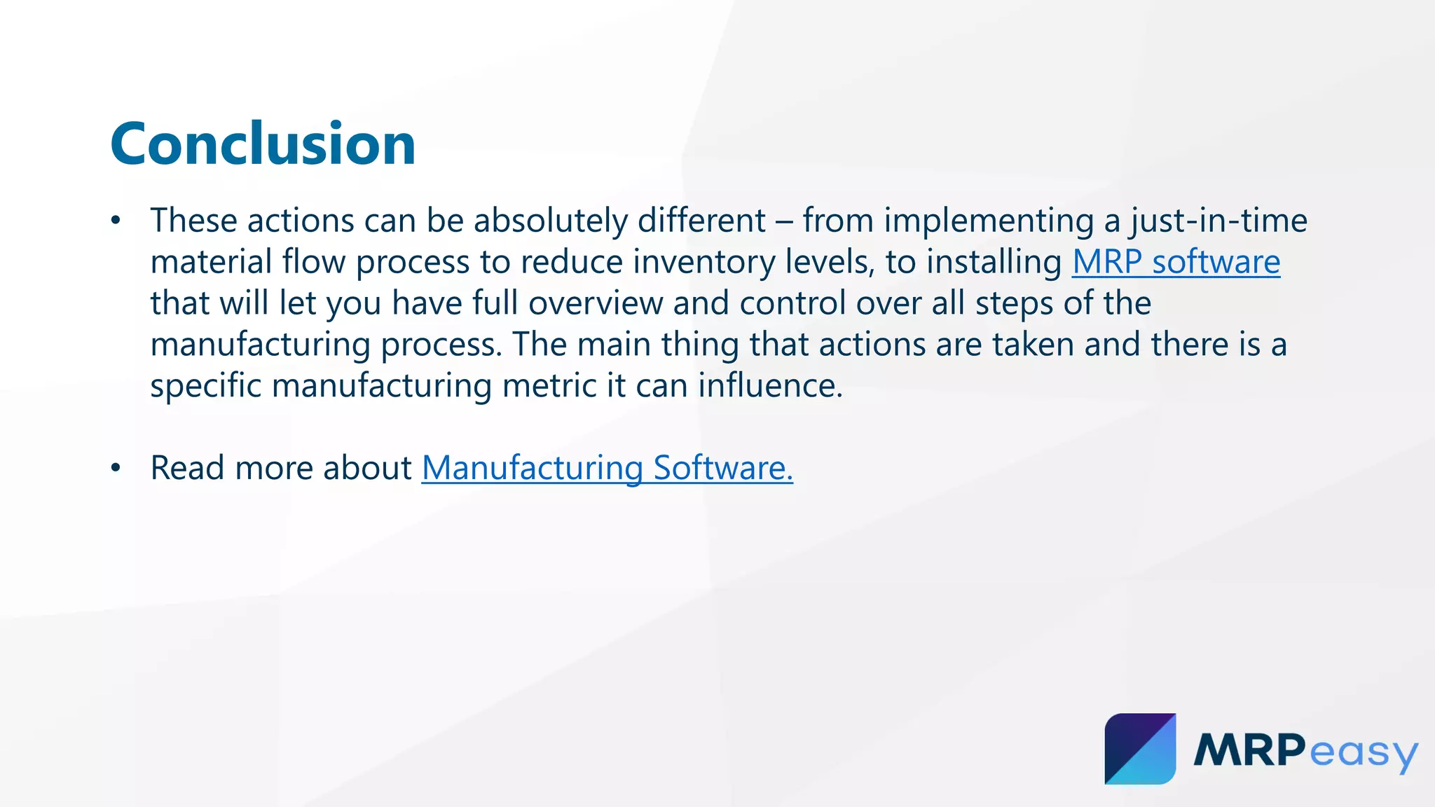 Top 10 most important manufacturing performance indicators in 2019 | PDF