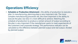 Top 10 most important manufacturing performance indicators in 2019 | PPT