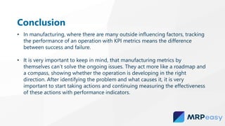 Top 10 most important manufacturing performance indicators in 2019 | PDF