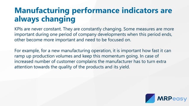 Top 10 most important manufacturing performance indicators in 2019 | PPT