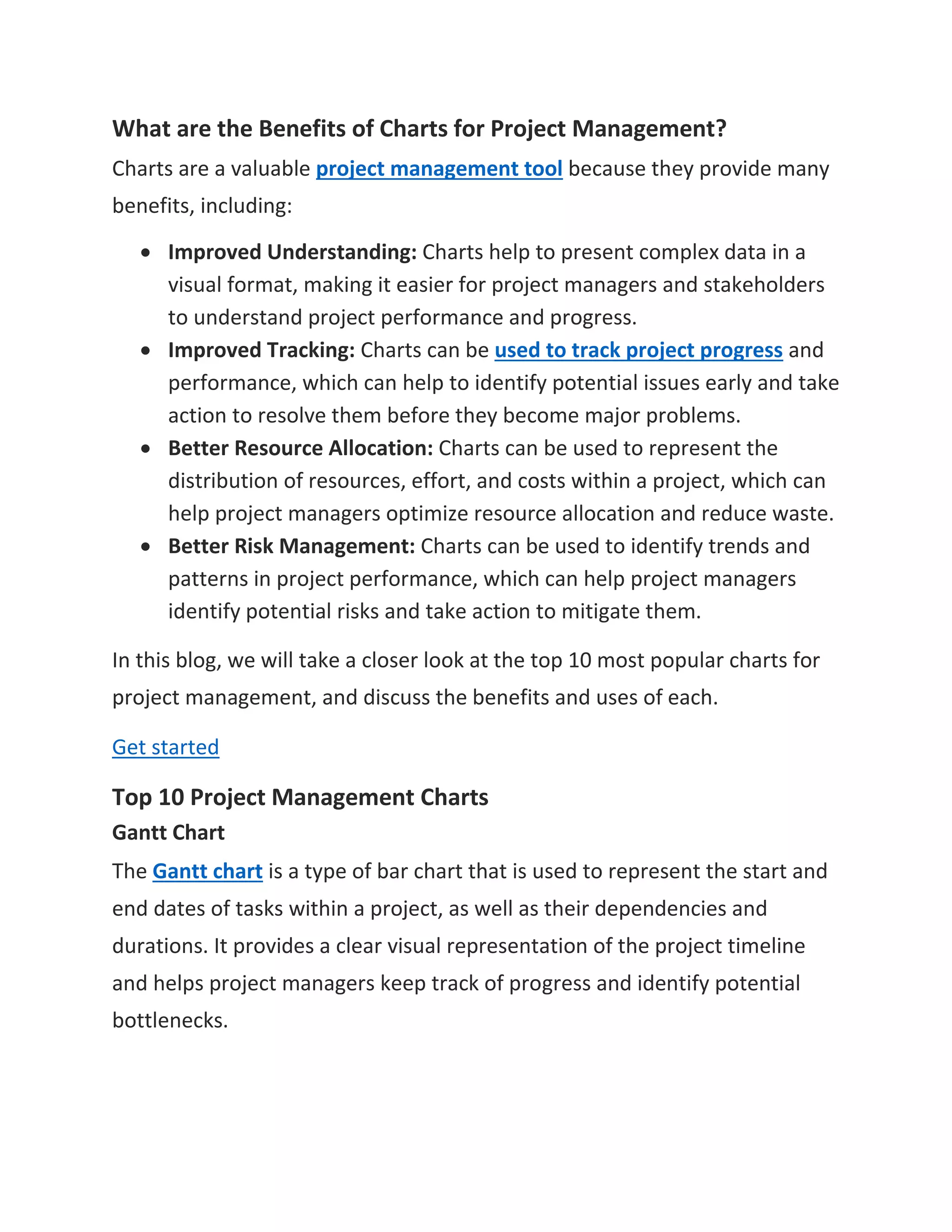 Top 10 Most Popular Charts for Project Management - Slideahare.docx
