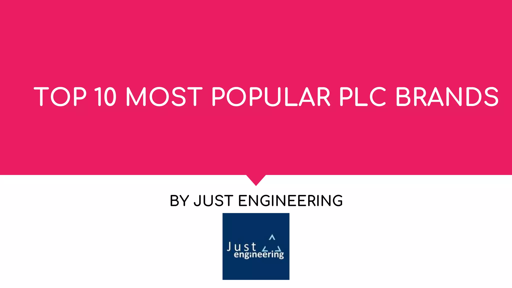 Top 10 most popular plc brands (1) | PPT